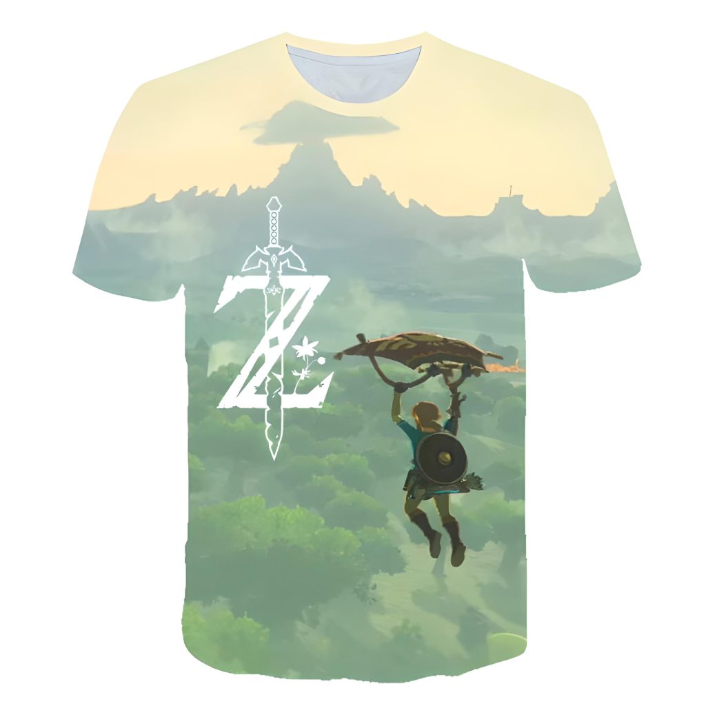 Link Paraglider BOTW T-Shirt | Zelda Merchandise
